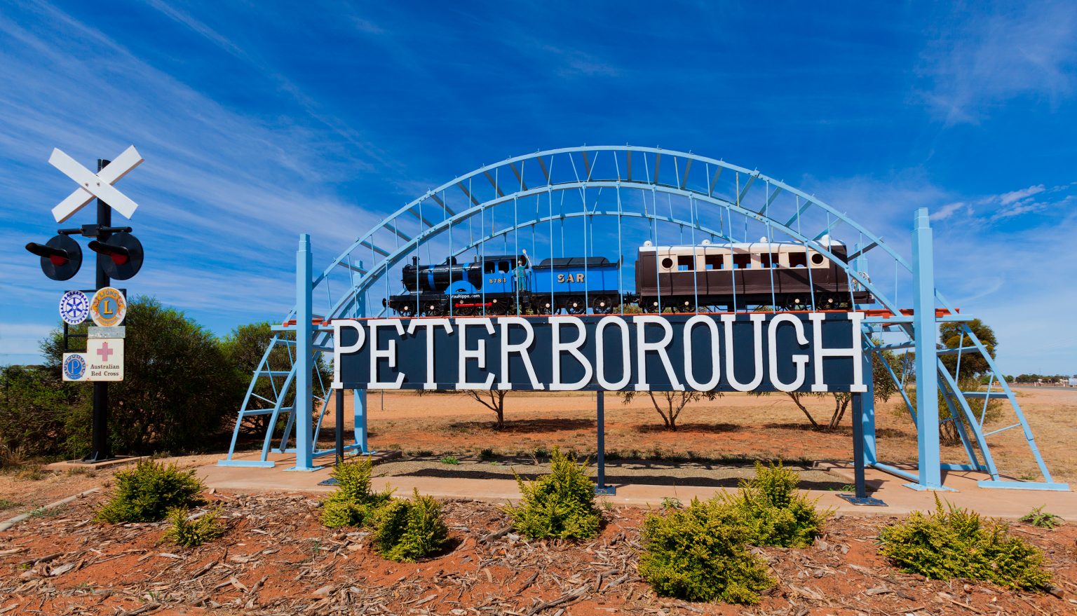 Town Entrance Signs – Make Tracks to Peterborough